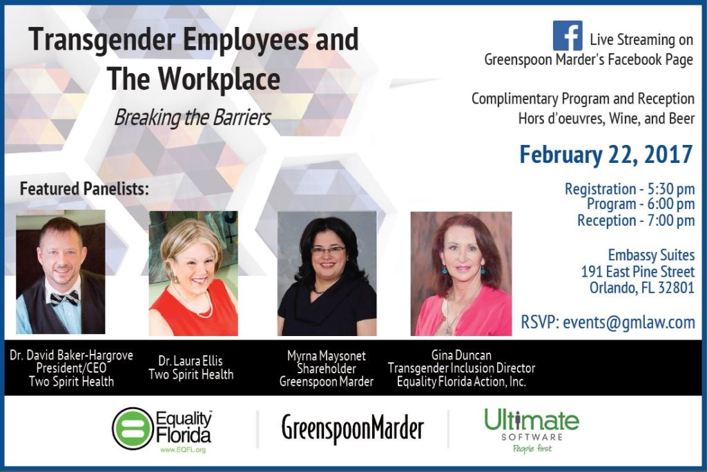 Transgender Employees and The Workplace: Breaking the Barriers Seminar ...