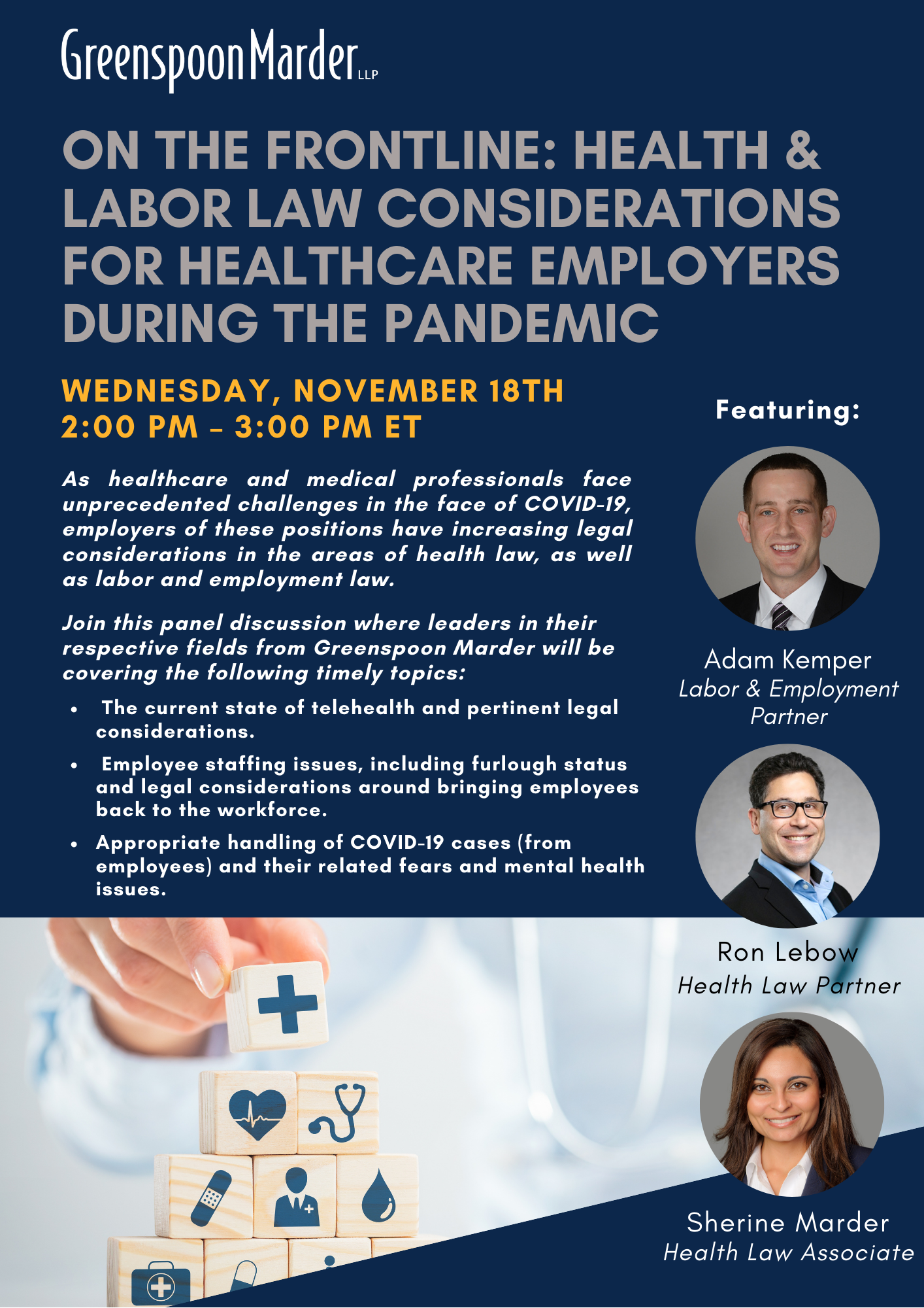 On the Frontline: Health & Labor Law Considerations for Healthcare ...