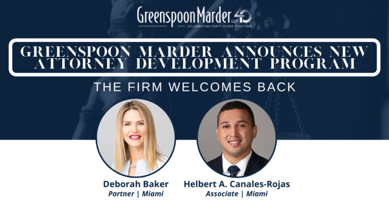 Greenspoon Marder Announces New Attorney Development Program